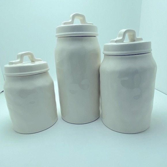 Rae Dunn | Kitchen | Rae Dunn Set Of 3 Insect Canisters Ladybug ...